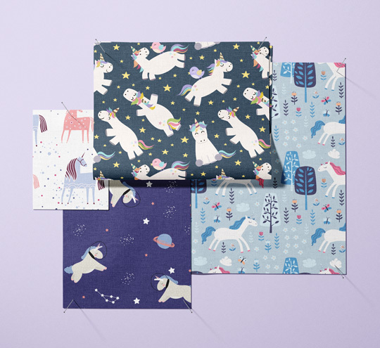 Catalogue of patterns for sewing fabric printing